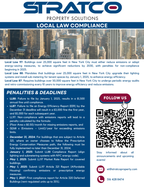 Local Law Compliance - Stratco Property Solutions